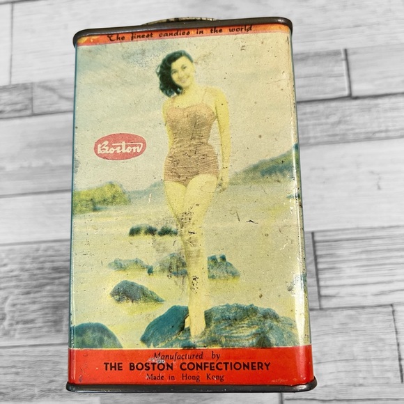 Vintage | Accents | Vintage Boston Confectionery Square Tin | Poshmark